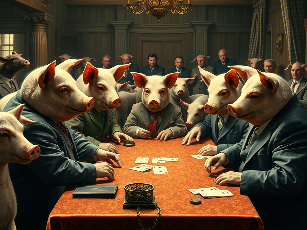 Animal Farm Chapter 10 Summary and Analysis: The Pigs Become Men ...
